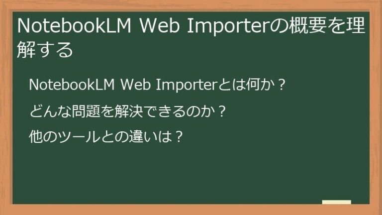 NotebookLM Web Importer 使い方完全ガイド：情報収集を劇的に効率化するテクニック | AIラボ