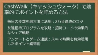 【2025年最新】CashWalk（キャッシュウォーク）ポイント交換で賢くポイ活！方法、裏技、FAQまで徹底解説 - ポイ活賢者の備忘録
